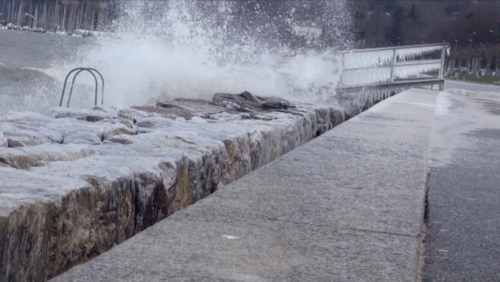 La bise frappe Genève de plein fouet
