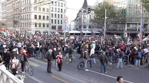 Flottille pour Gaza: manifestation spontanée à Genève