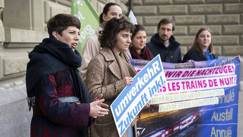 Les Vert-e-s appuyés par 58'000 citoyens pour les trains de nuit