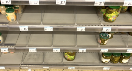 En France, le rayon moutarde reste bien vide