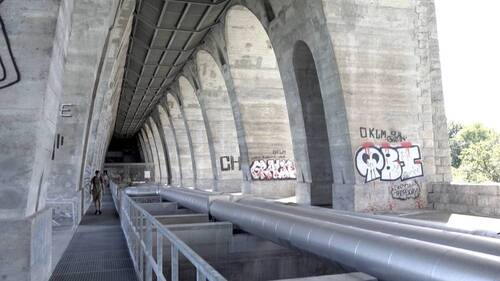 Le tablier inférieur du Pont Butin accessible au public