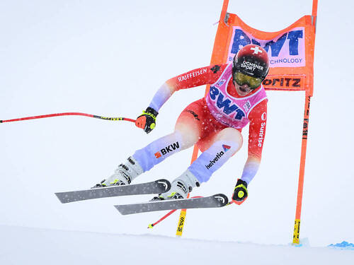 Descente de St-Moritz: Suter 3e, doublé italien