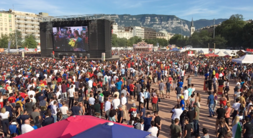 Des débuts difficiles pour la fan zone