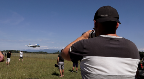 Air Force One: star incontestée des spotters genevois